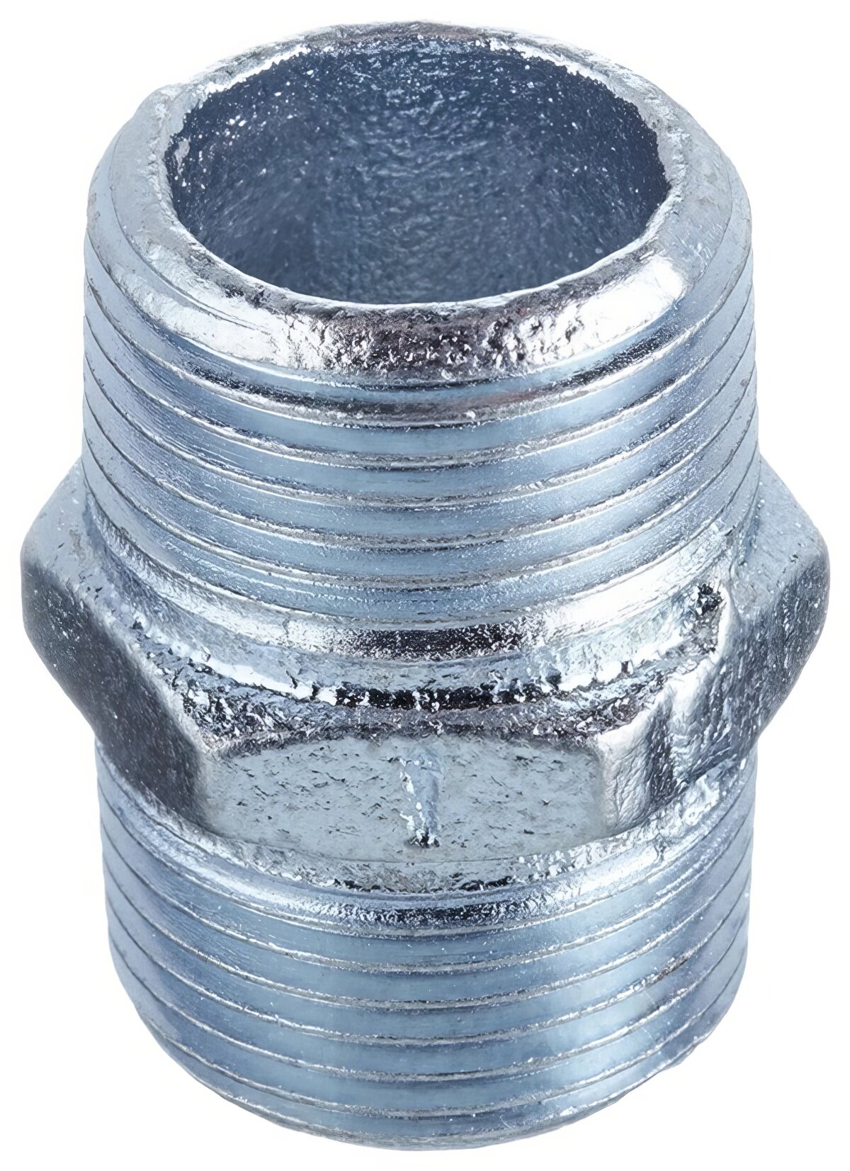 Ниппель Gebo Platinum 1 НР(ш) х 1 НР(ш) чугунный оцинкованный (280-6V)