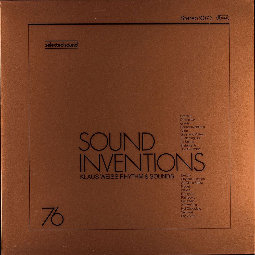 Виниловая пластинка Klaus Weiss - Sound Inventions (Selected Sound) (LP) 2022