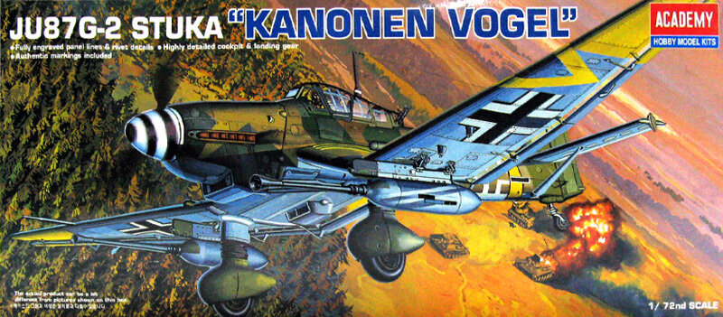 Сборная модель "Самолет Ju-87G-2 Ханс-Ульрих Рудель" (1:72), артикул 12404