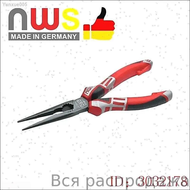 Длинногубцы с резцом 205мм NWS, Германия
