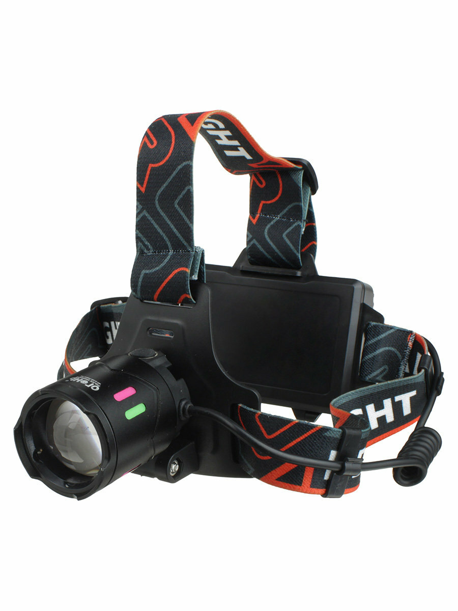 Фонарь Zoom HT-3155-PM20-TG головной 1СВД, cob, 3ACC, power bank
