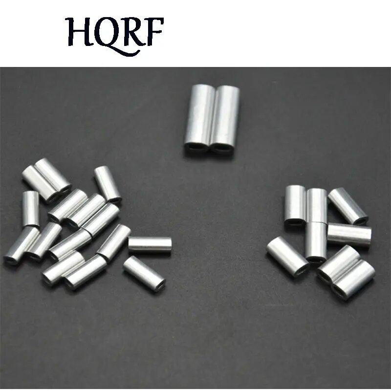 HQRF Алюминиевые соединители для лески, Цвет: D, 100 шт.