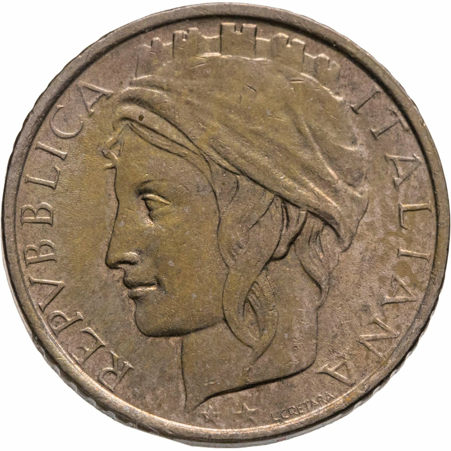 Италия 100 лир lire 1993, Мельхиор медь-никель, в сохранности XF-AU
