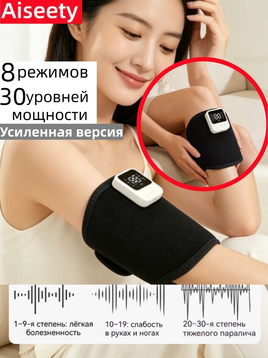 Aiseety злектрический массажер для восстановления мышечной и нервной функции рук и ног после инсульта,1 шт.