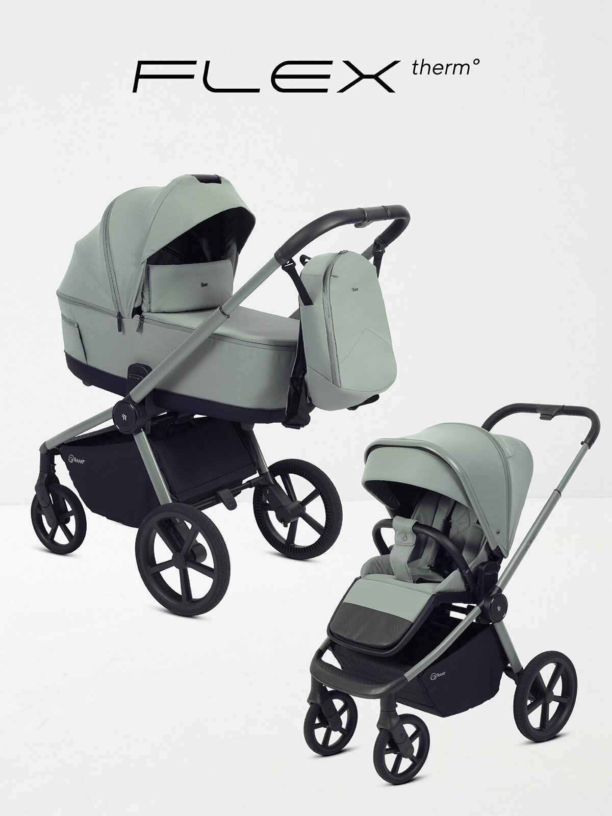 Коляска детская RANT "FLEX Therm" (2в1) RA112 Forest Green