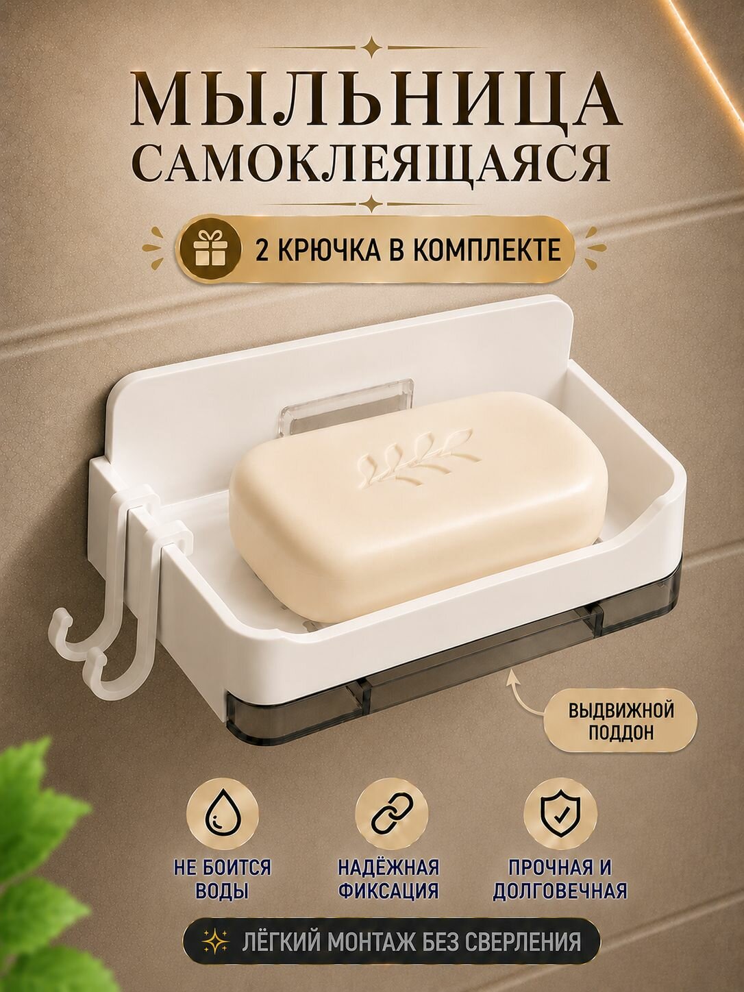 Мыльница прямоугольная