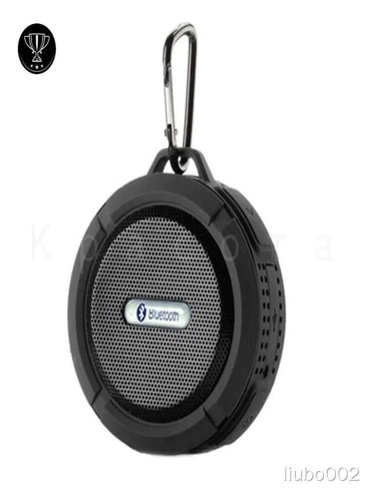Маленькие колонки Bluetooth - круглые, с карабином, для пикника, дома, открытое звучание