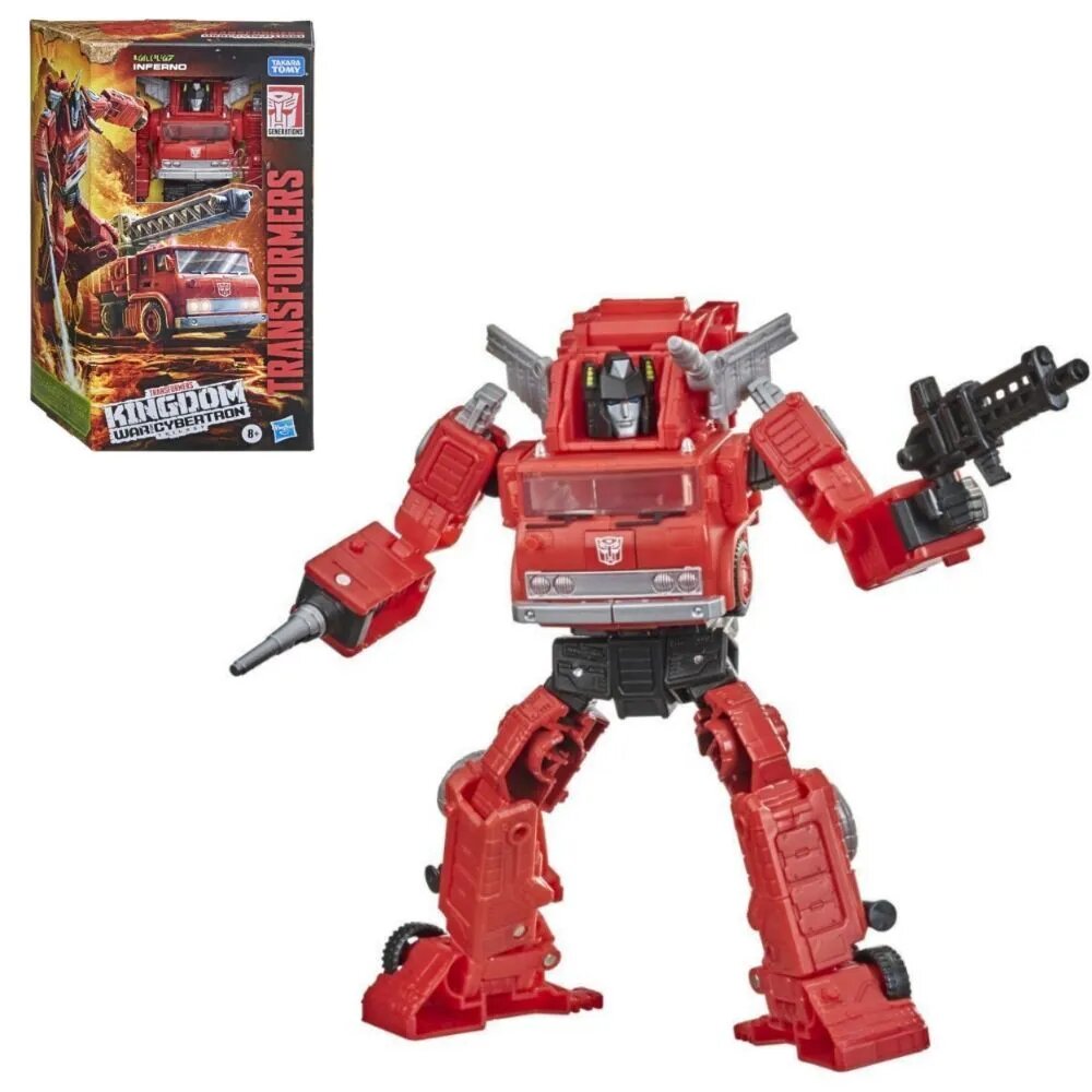 Hasbro Игрушки-трансформеры Generations War for Cybertron: Kingdom Voyager WFC-K19 Фигурка Inferno - от 8 лет и старше, 7 дюймов F0694