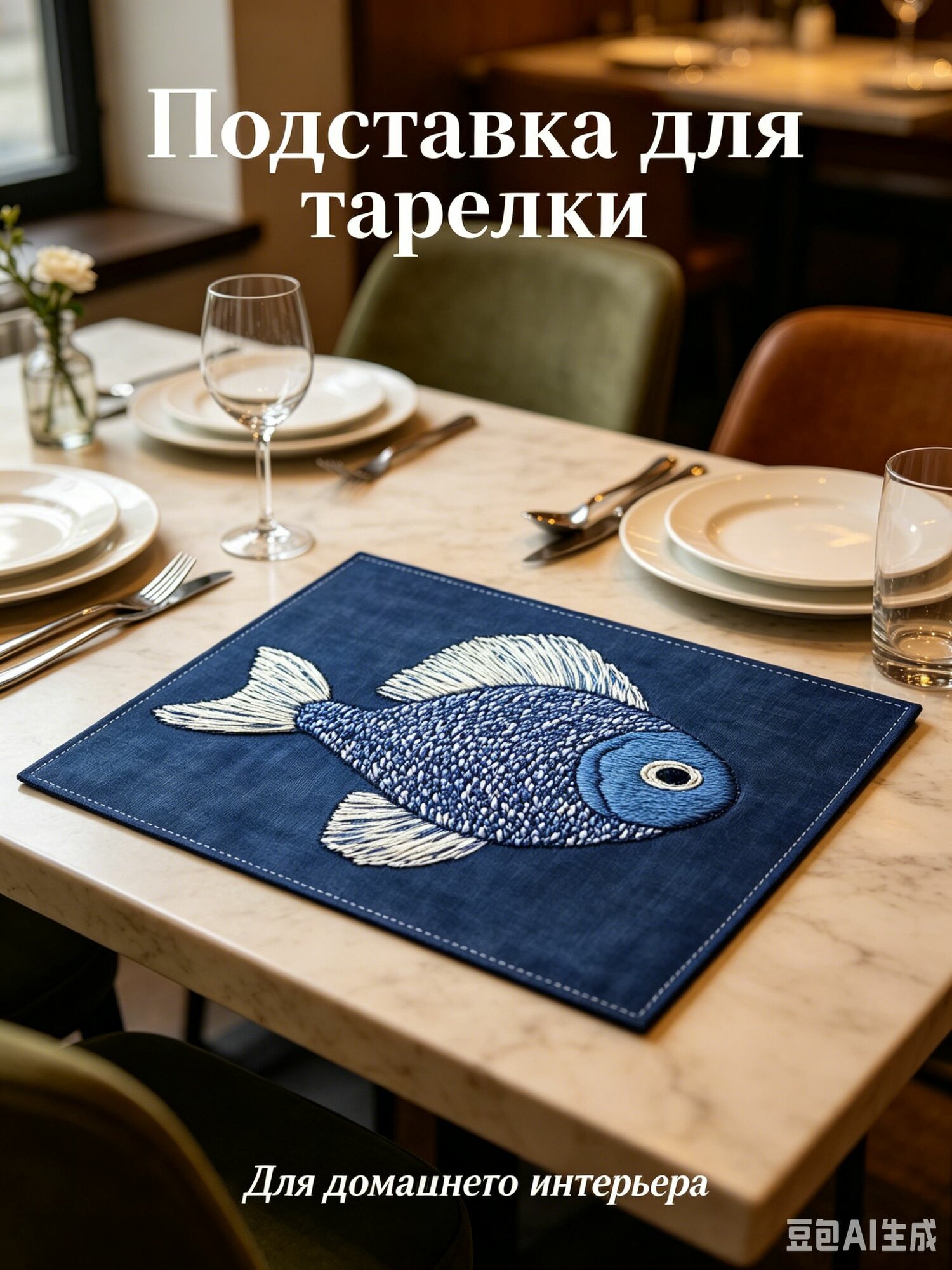 Салфетка сервировочная Лён 30x40см, 1шт.