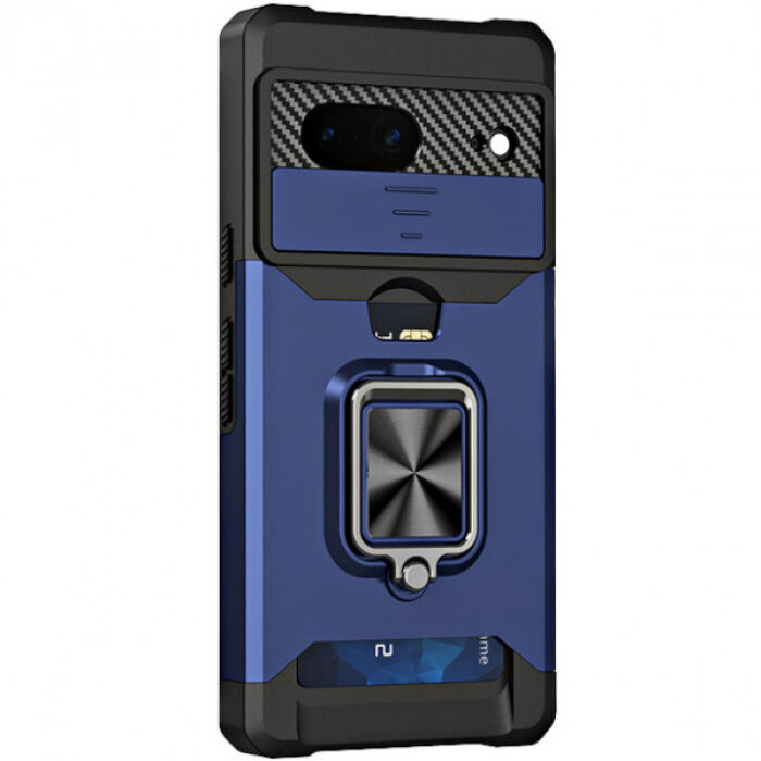 Multi Case Чехол с кольцом, отделением для карты и шторкой камеры для Google Pixel 7