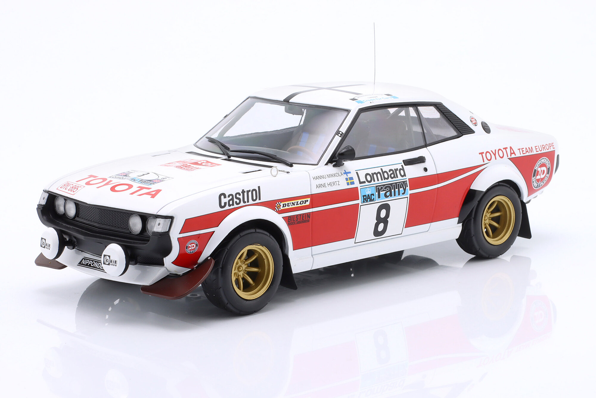 Модель коллекционная IXO Toyota celica 2000 gt (RA21) #8 "toyota team europe" mikkola/hertz 2 место rac rally 1977
