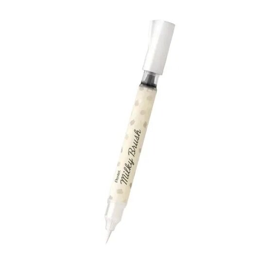 Маркер-кисть Pentel "Milky", XGFH, с кнопкой подкачки чернил, 1-10 мм, в блистере