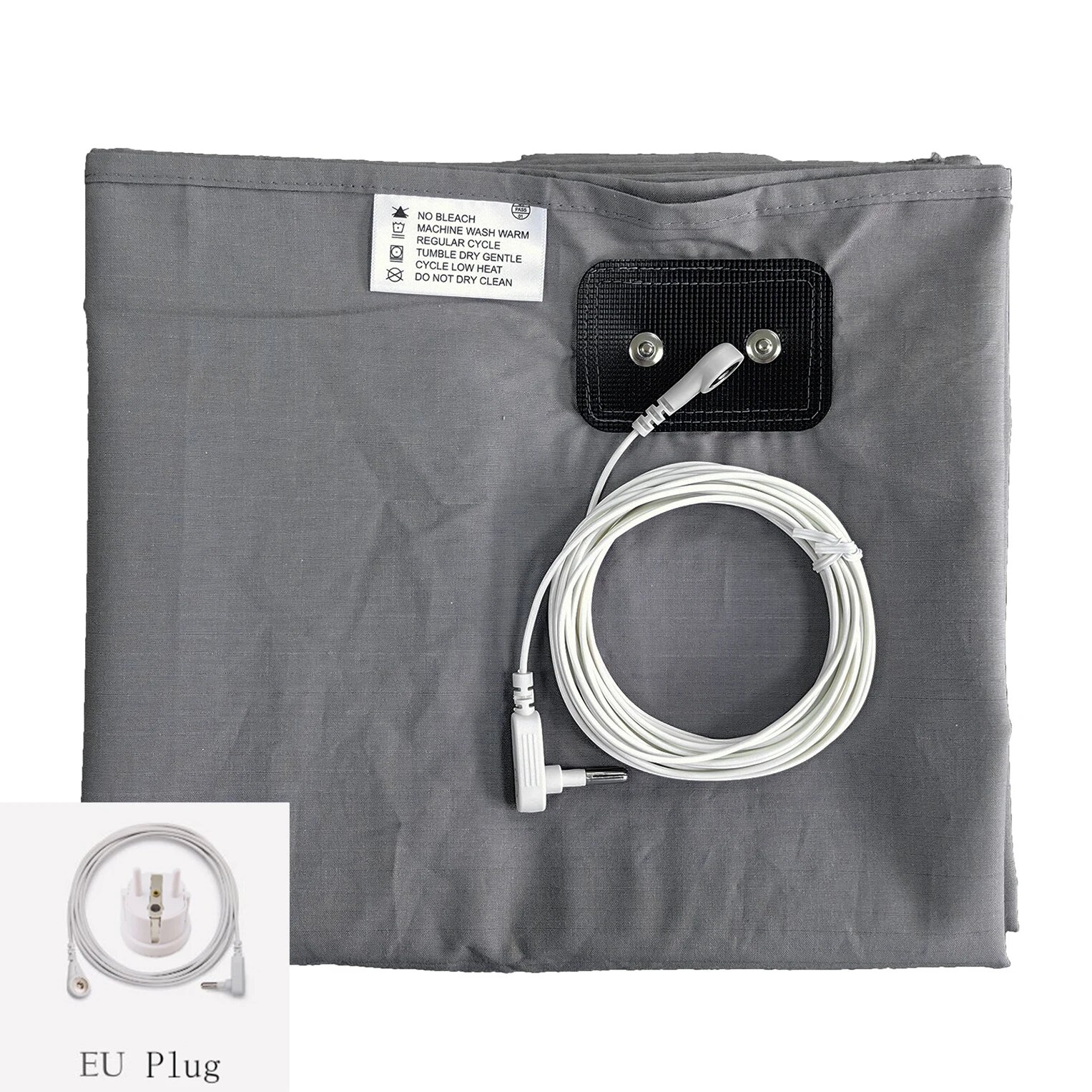 Заземляющая простыня 137x203 см, Grey с EU plug