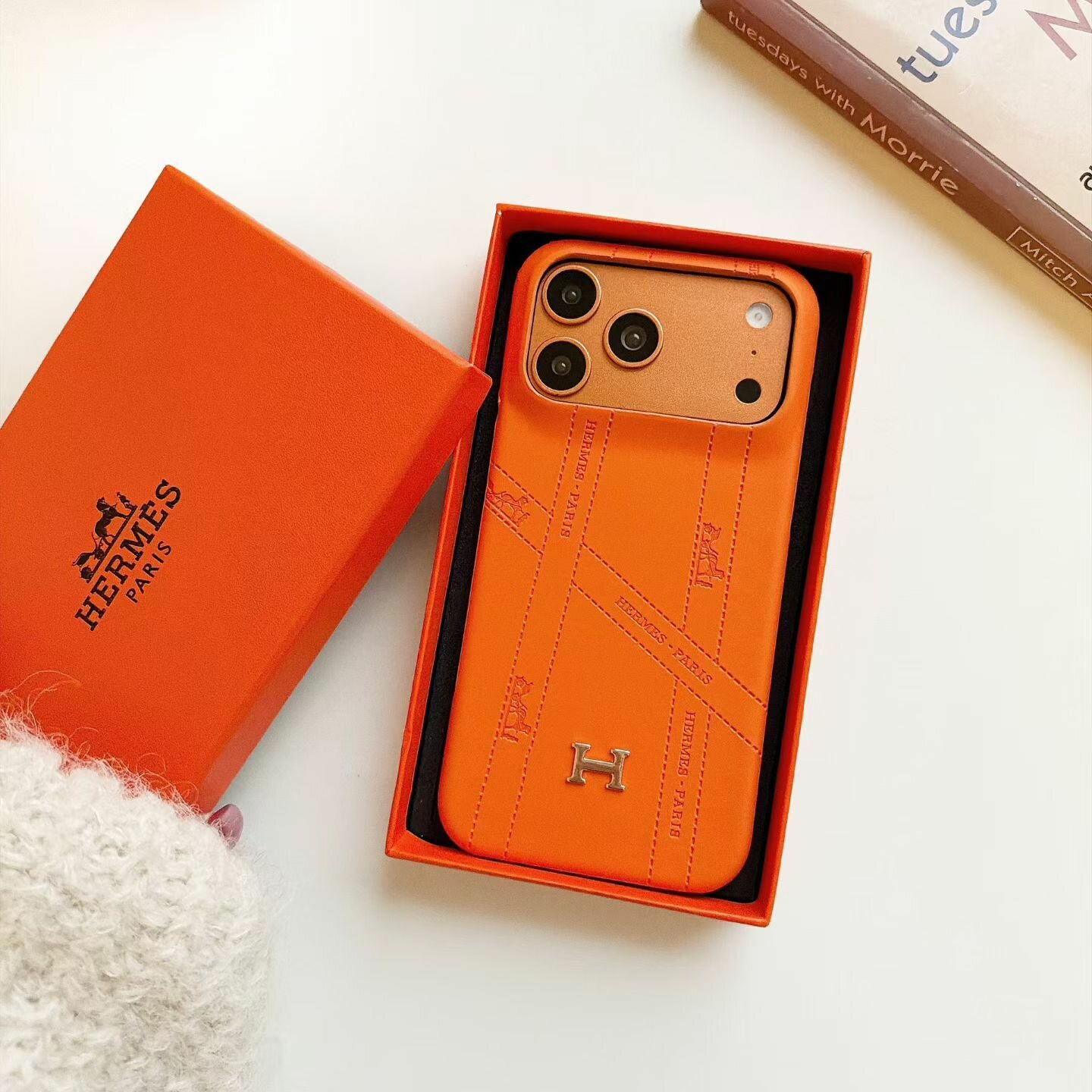 Чехол для смартфона Apple, Hermes Чехол для смартфона совместим с iPhone 17pro max, серебристый алюминиево-магниевый сплав