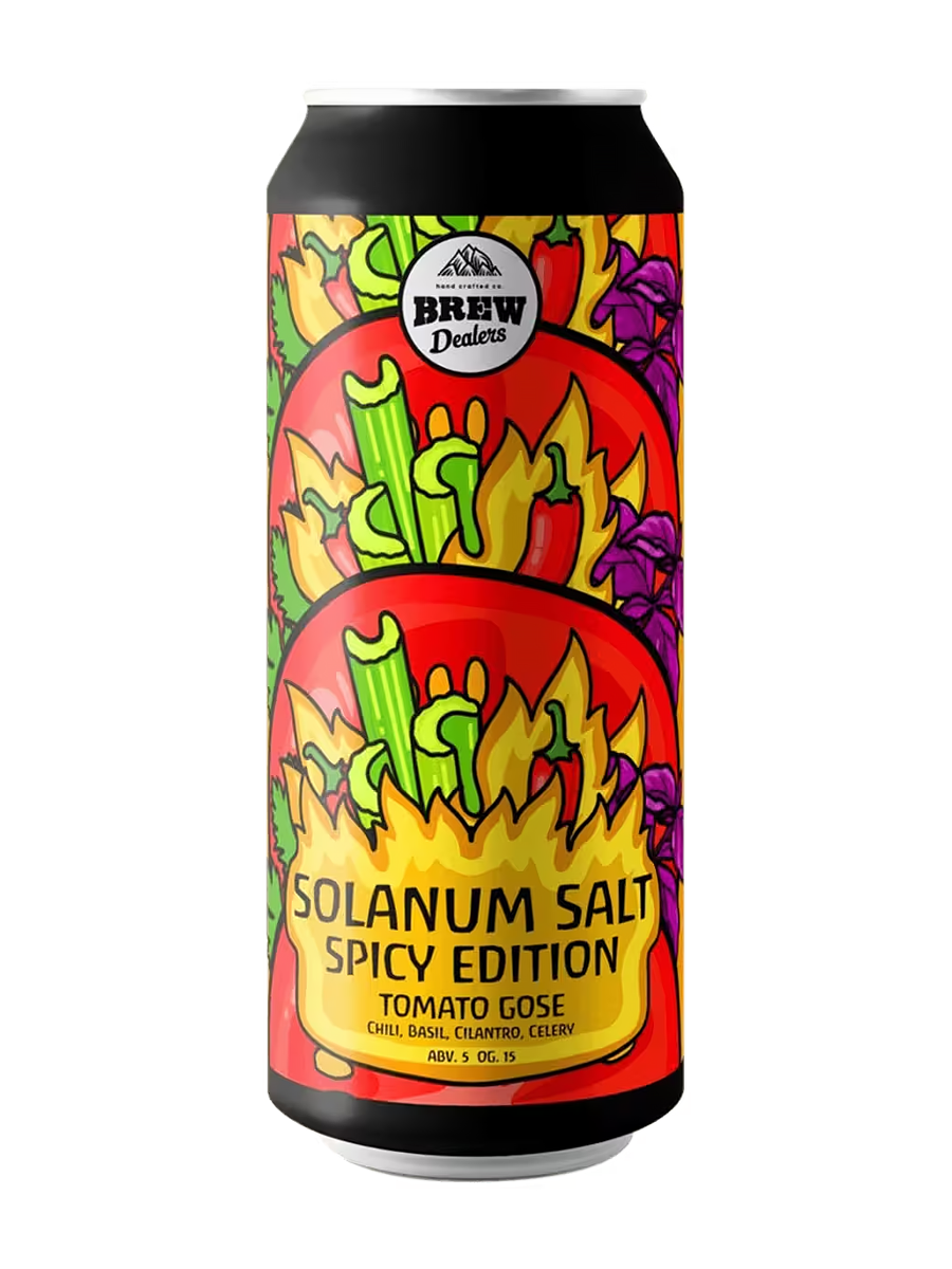 Пивной напиток Brew Dealers Solanum Salt Spicy Edition светлый 0,45 л ж/б