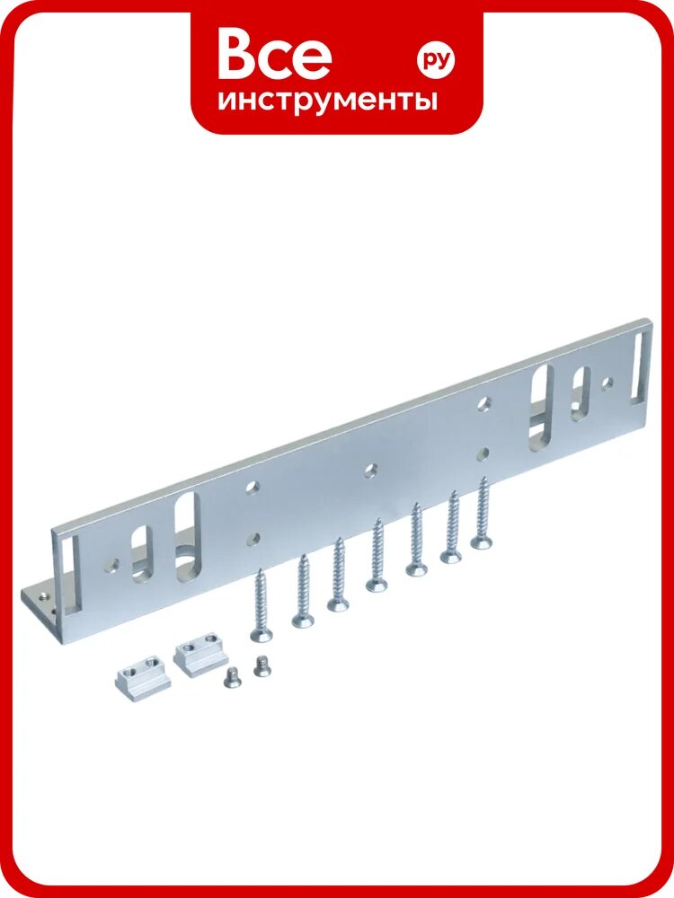 Уголок AccordTec LM-295A/350A-M AT-20879, алюминий, серебристый, для крепления замков