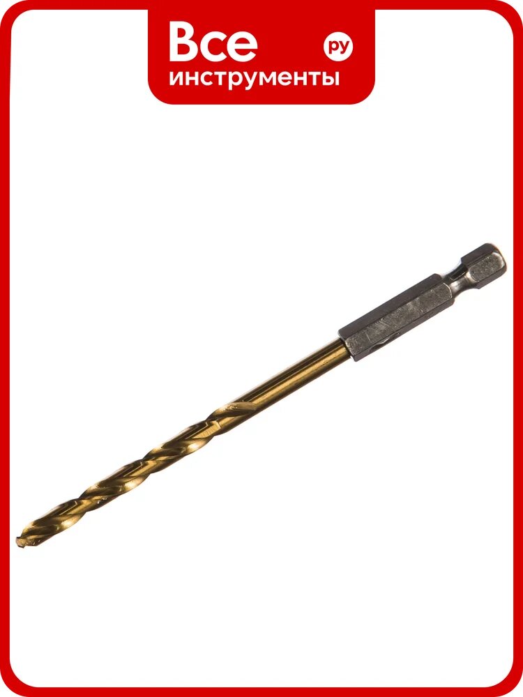 Сверло по металлу (4.8х52х86 мм; HSS-TIN; HEX1/4) ELITECH 1820.106500