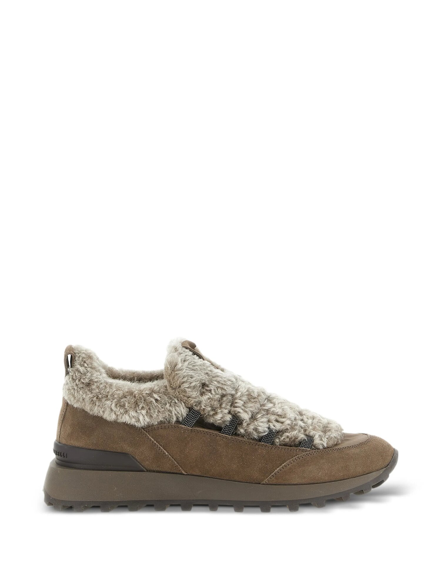 Кроссовки Monile shearling-insert sneakers