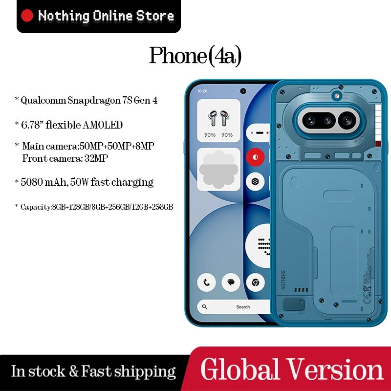 Смартфон NOTHING Phone (4a), 12/256ГБ, global