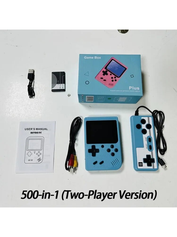 Запчасть для игровой приставки 500-in-1 (Two-Player Version) Синий