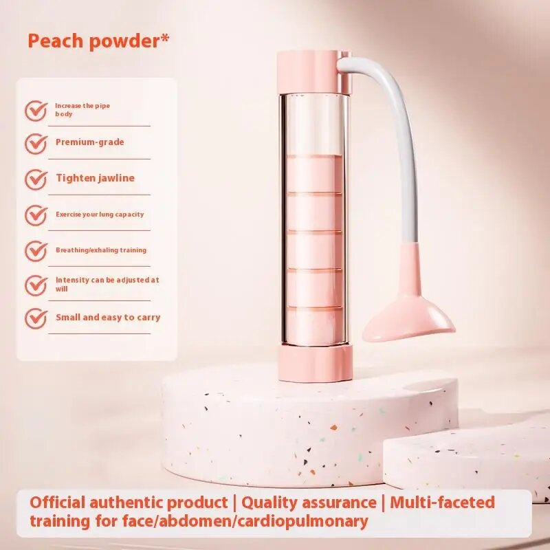 Дыхательная гантель для укрепления мышц лица и легких Розовый, Pink