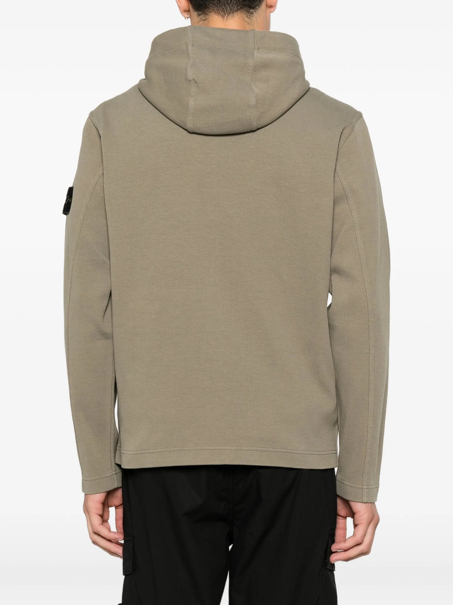 Худи Stone Island Logo-patch zip-up hoodie, размер 2XL — фото 1