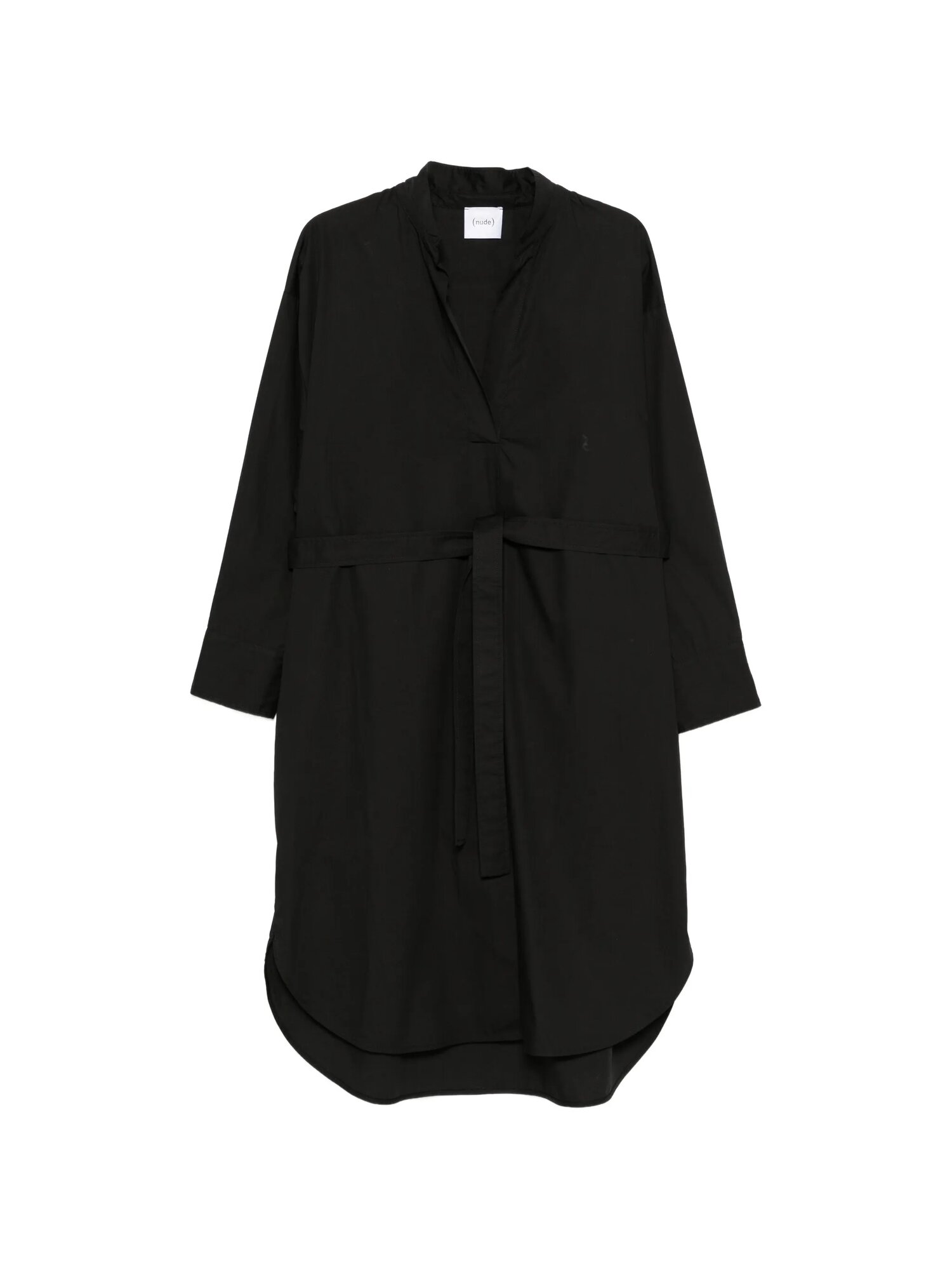 Платье Belted curved-hem midi dress
