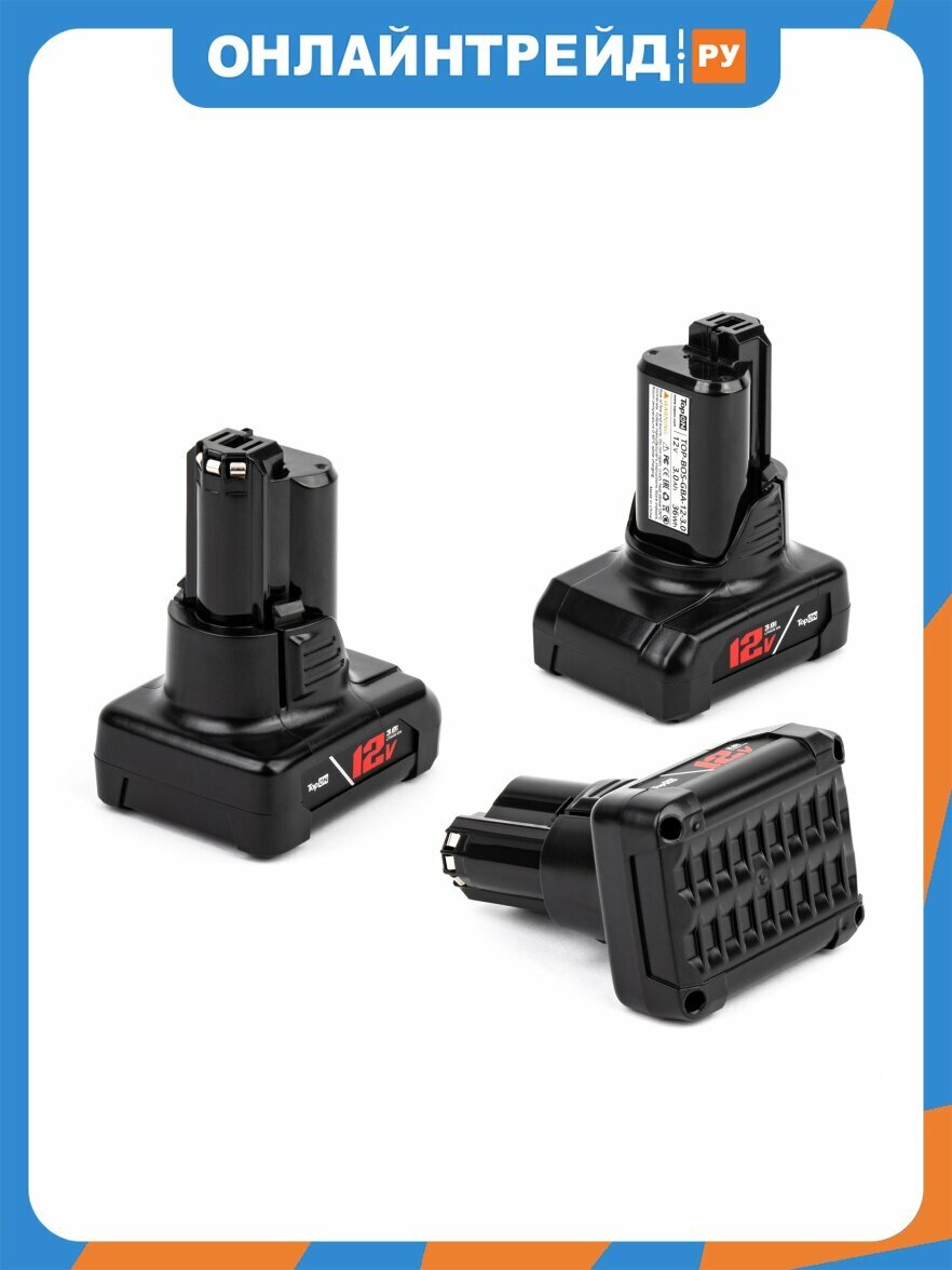 Аккумулятор Topon для Bosch GDR 12V 3.0Ah (Li-ion) PN: 2607336014