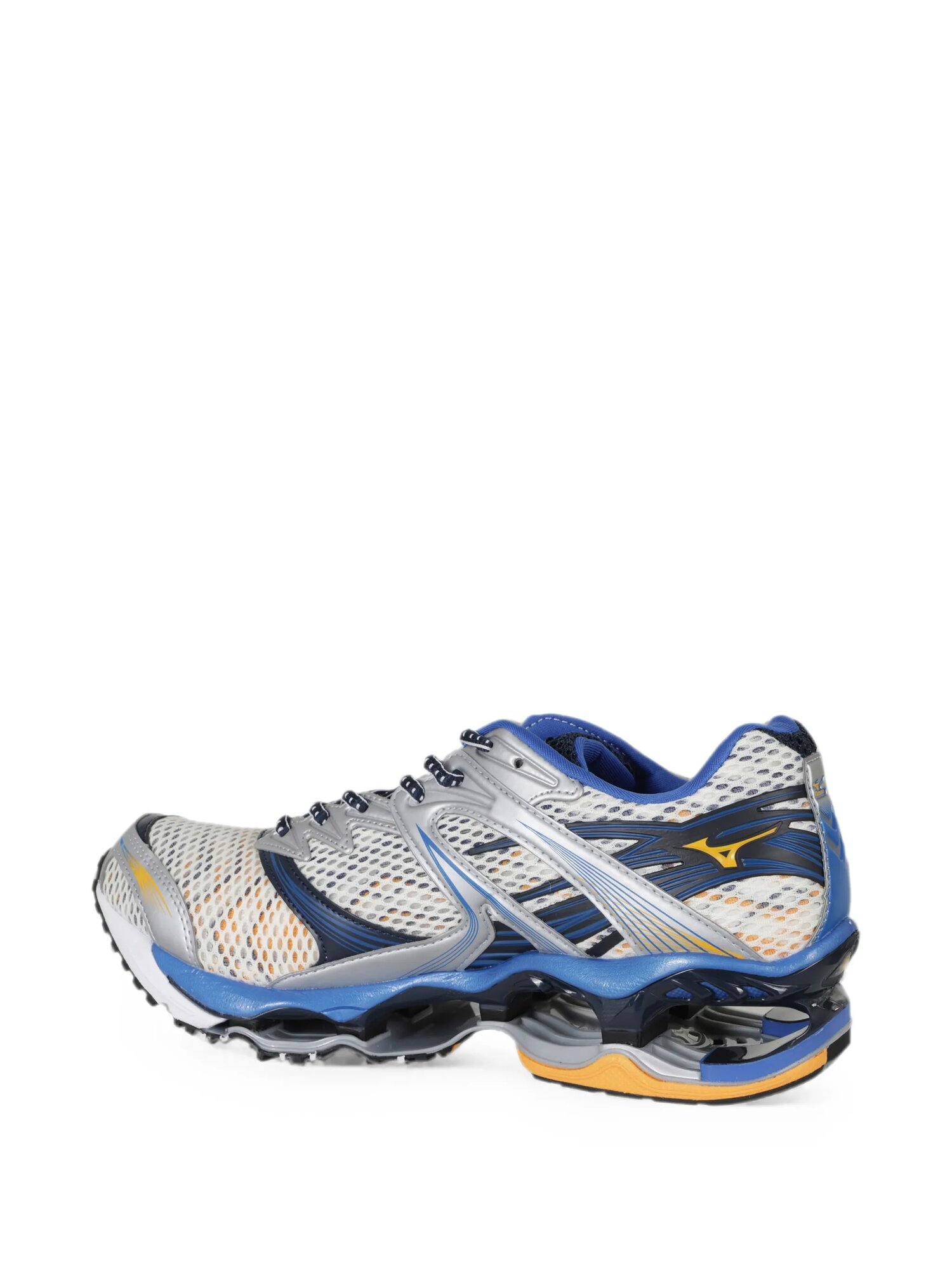 Кроссовки Mizuno Wave Prophecy 1 sneakers, размер 11,5 US, серебристый/красный — фото 1