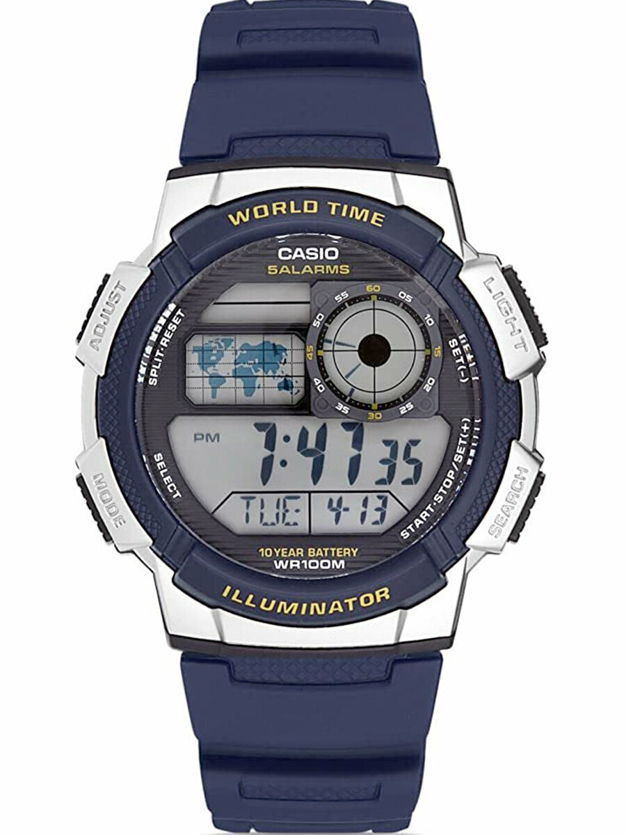 CASIO Collection, серый, синий, серебряный — фото 1
