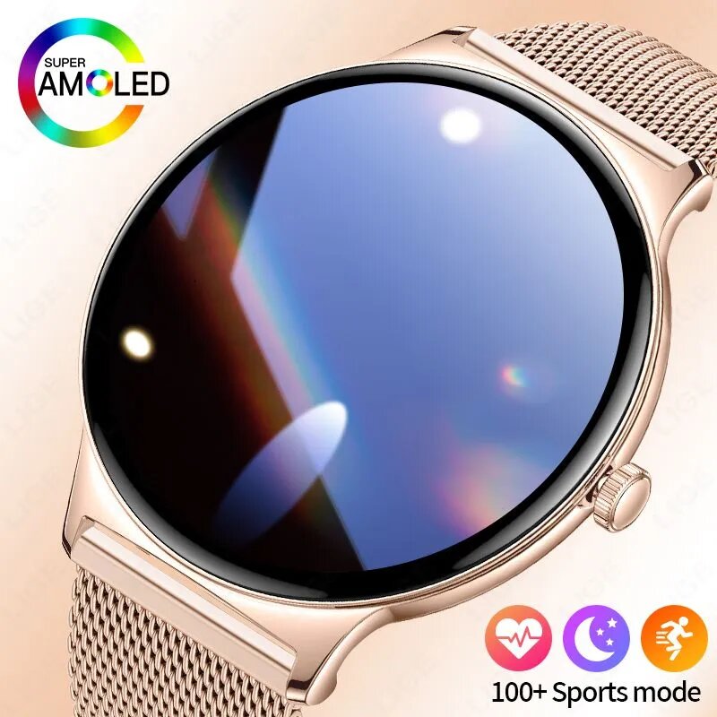 LIGE Смарт-часы, 43mm, Розовое золото