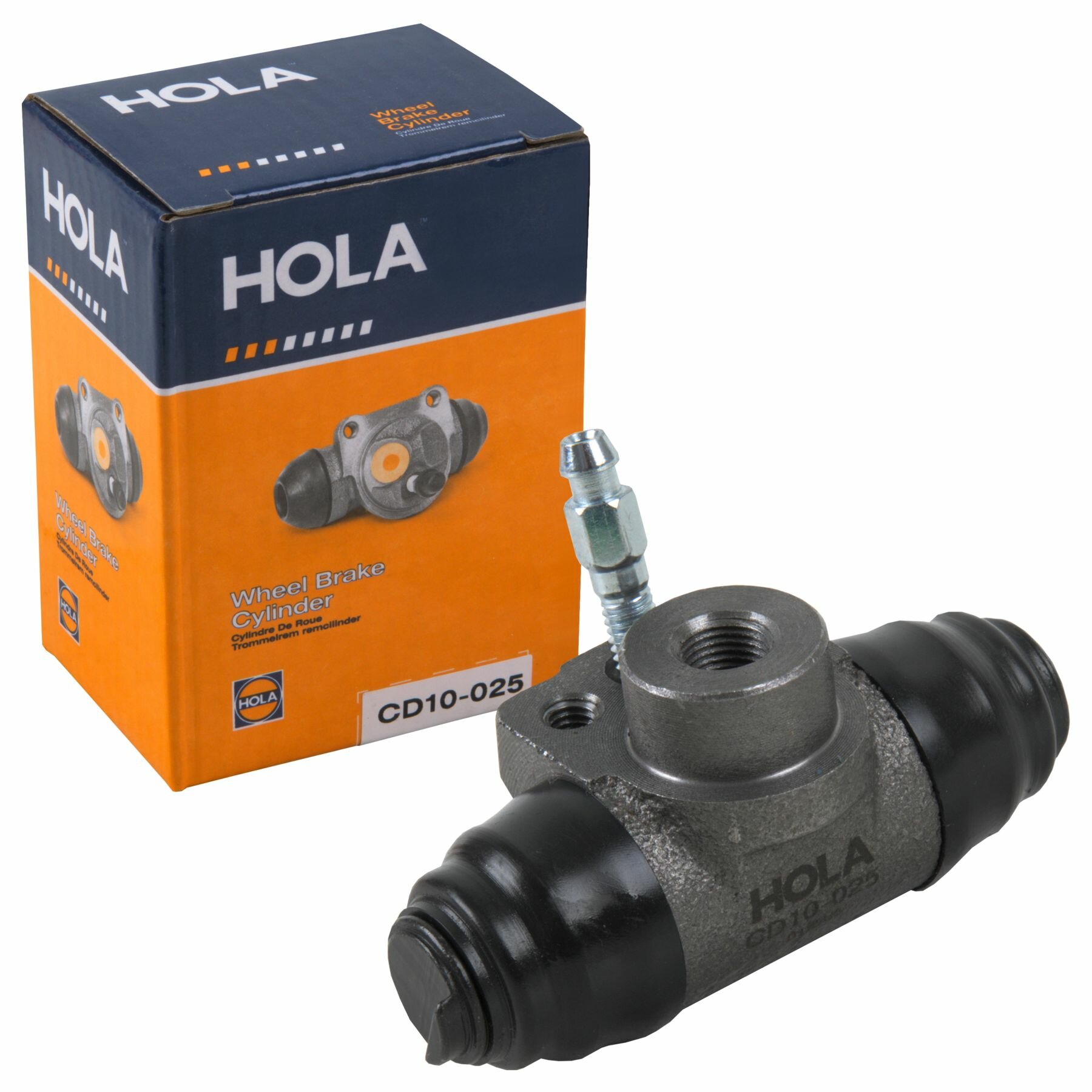 Цилиндр тормозной рабочий, задний (d19,05), HOLA CD10-025 для VW Polo, Golf, Vento, SKODA Fabia, Octavia, Roomster, SEAT Ibiza