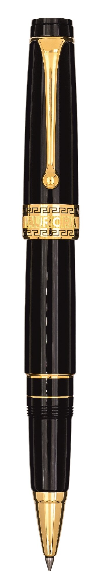 Ручка роллер Aurora Optima Resina black GT, в подарочной коробке 975-N