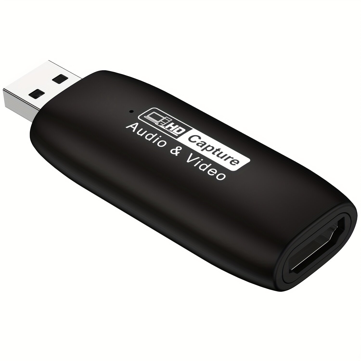 4K HDTV карта захвата видео и аудио с USB 2.0 удлинителем, предварительный просмотр в реальном времени, Plug & Play для стриминга, игр, прямых эфиров, видеоконференций, совместимость с OBS, Zoom, PS4, Switch, Windows, Mac, черный цвет