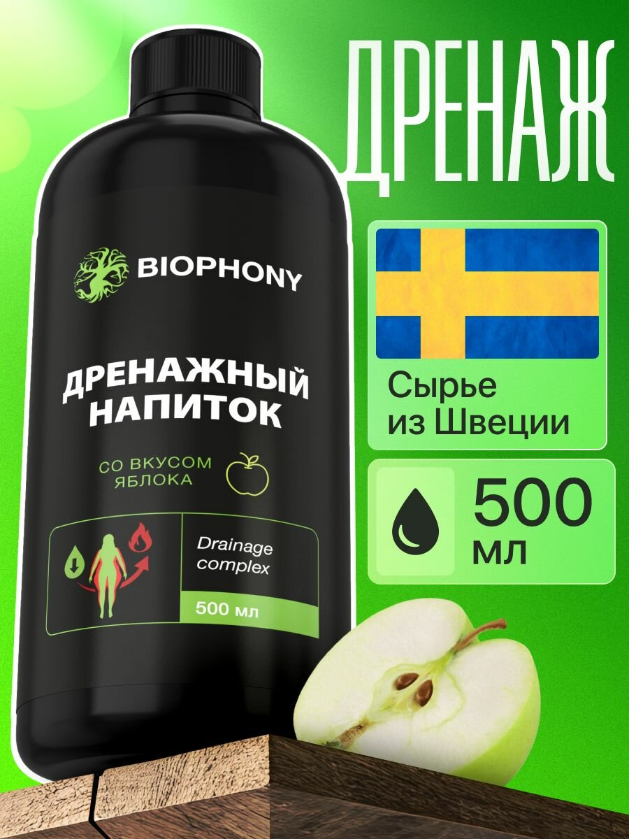 Дренажный напиток для похудения и от отечности 500 мл для похудения от отечности