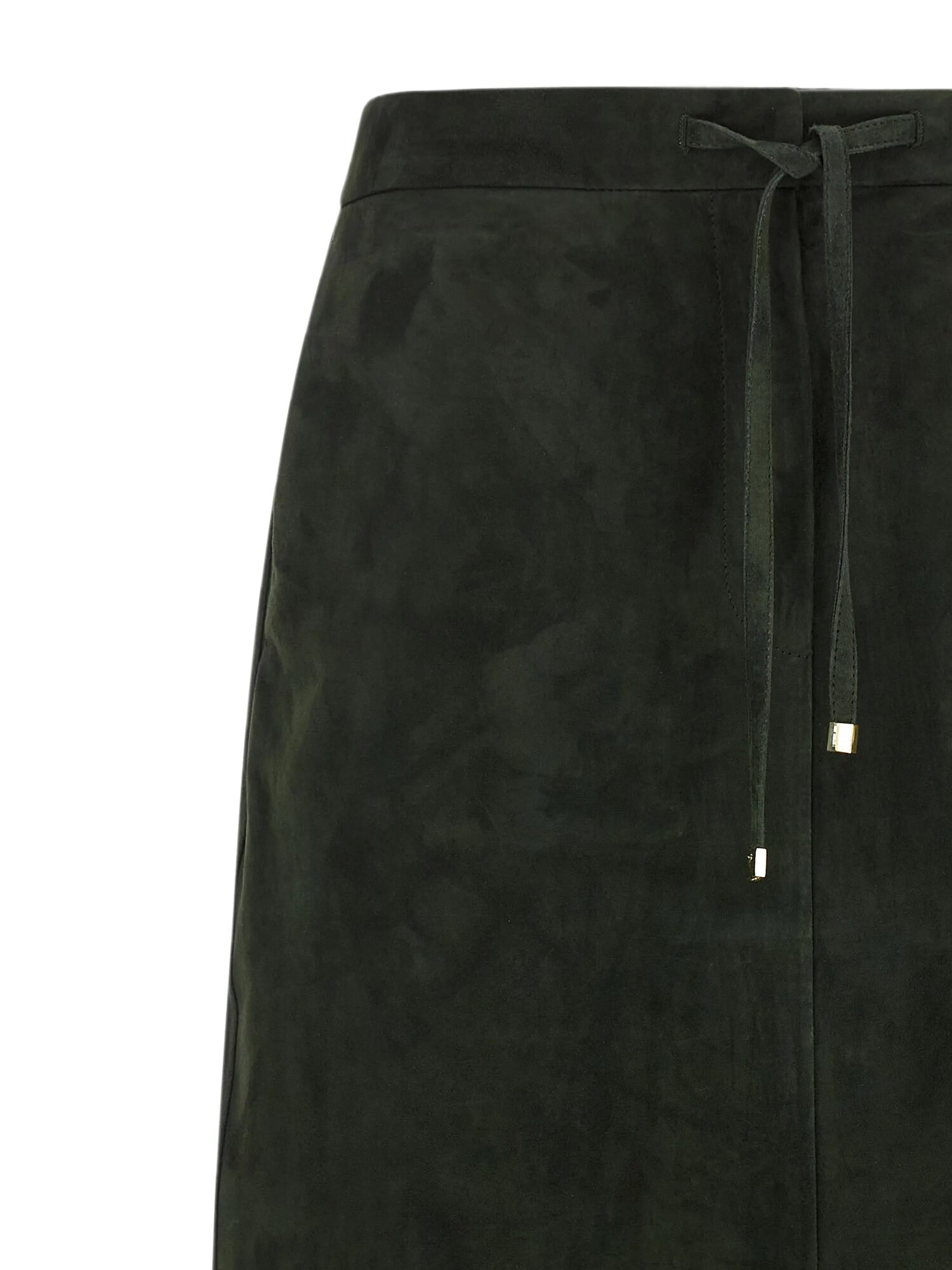 Юбка Max Mara Suede midi skirt, размер 44 — фото 1