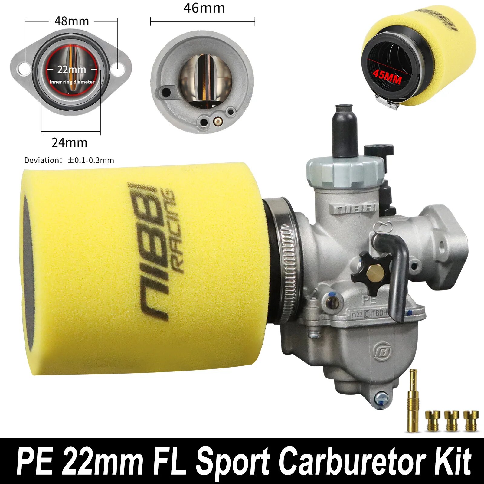 PE 22mm FL Sport Carburetor Kit