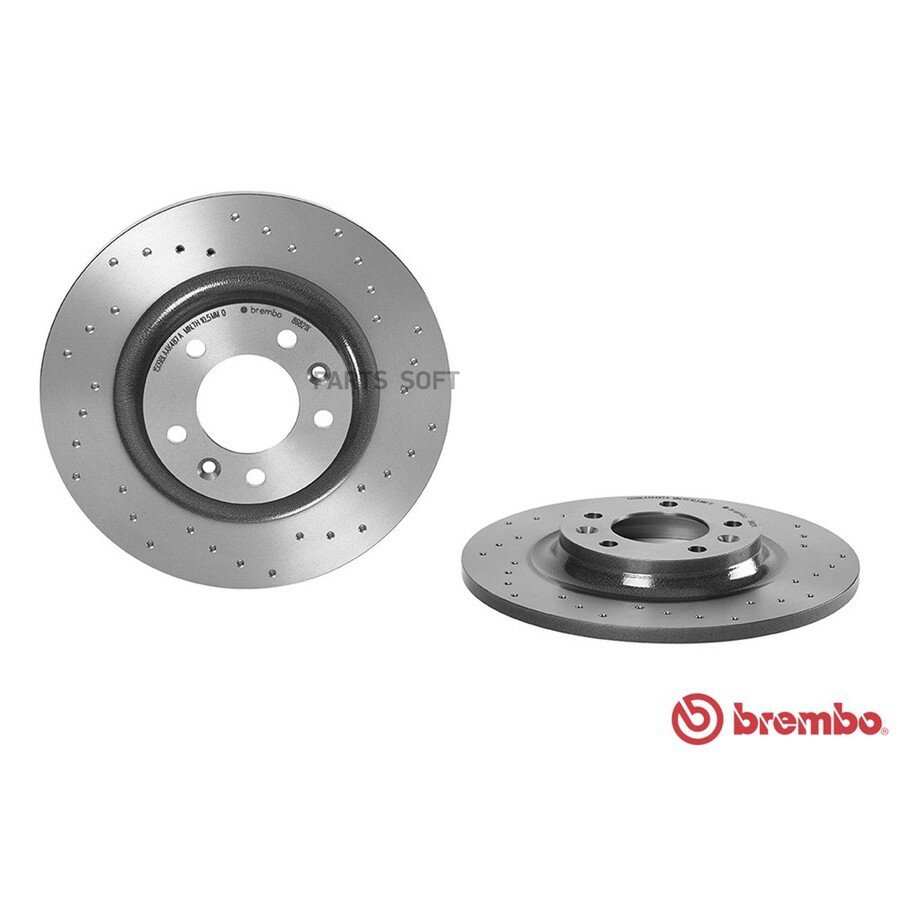 BREMBO 08.8682.1X Диск тормозной задн. серии Brembo Xtra CITROEN C5 III (RD_) 02/08-> / CITROEN C5 III Break (TD_) 02/ ()