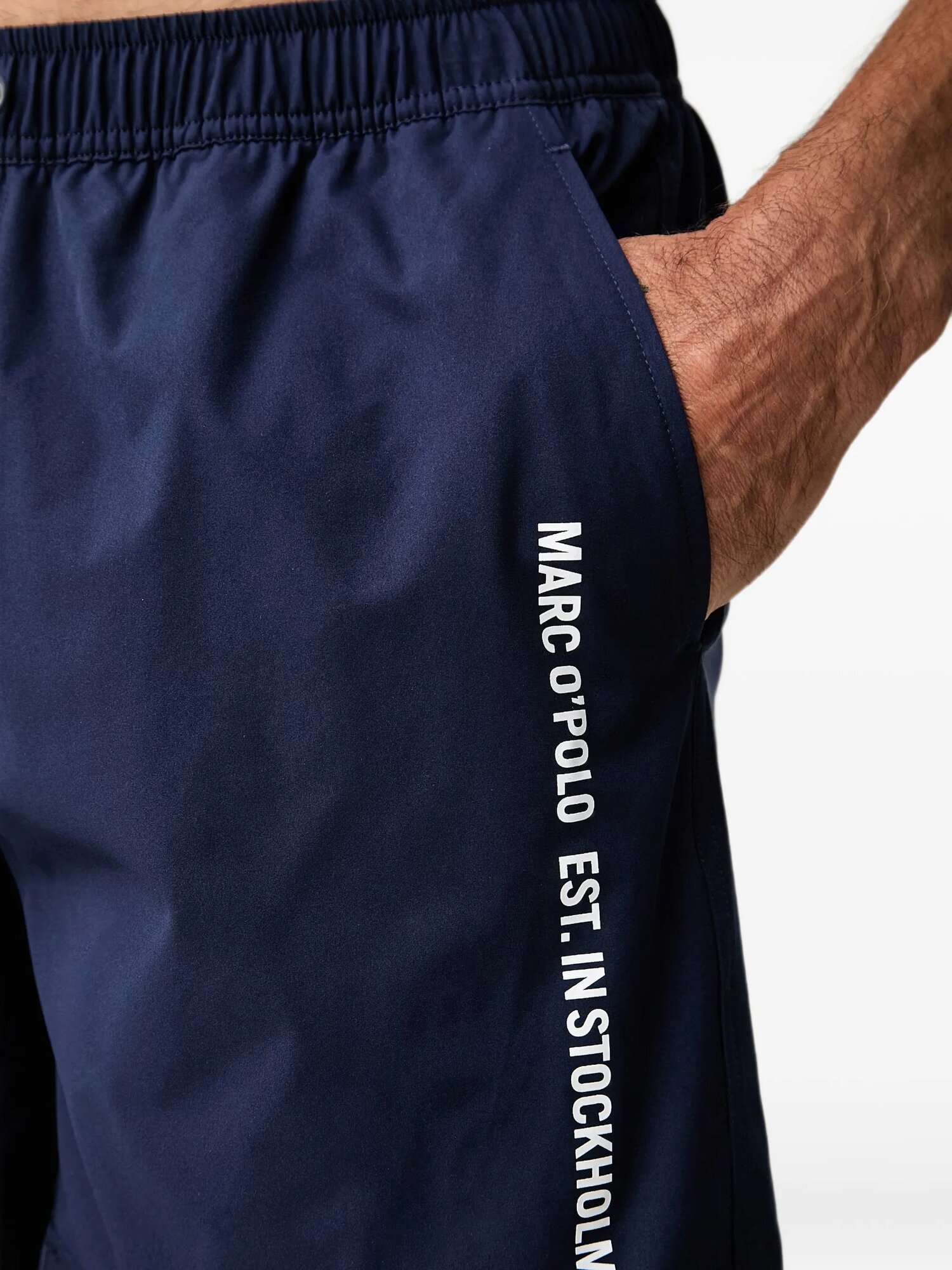 Шорты для плавания Marc O'Polo Logo-print drawstring swim shorts, размер 48 EU — фото 1