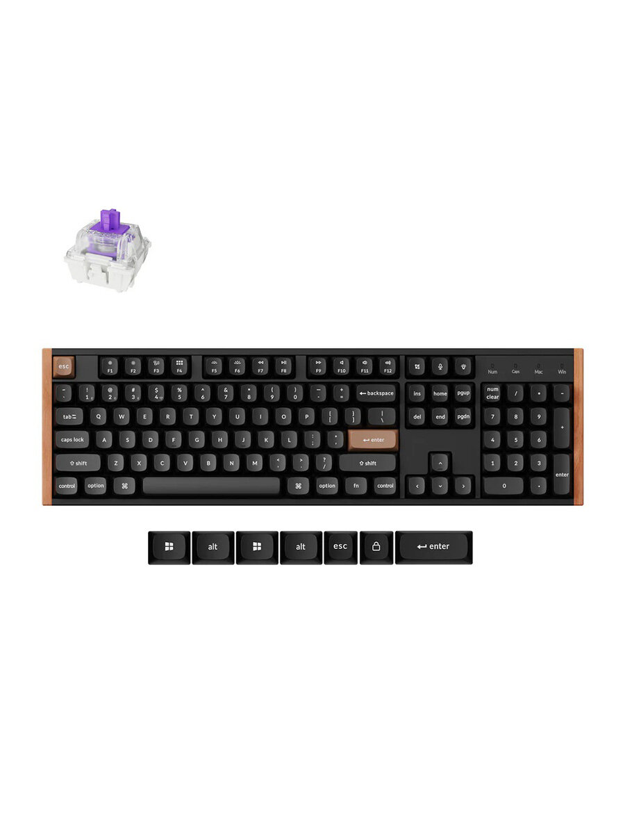 Клавиатура Keychron K10 HE Wireless Special Edition Black (Gateron Double-Rail Magnetic Nebula Switch)