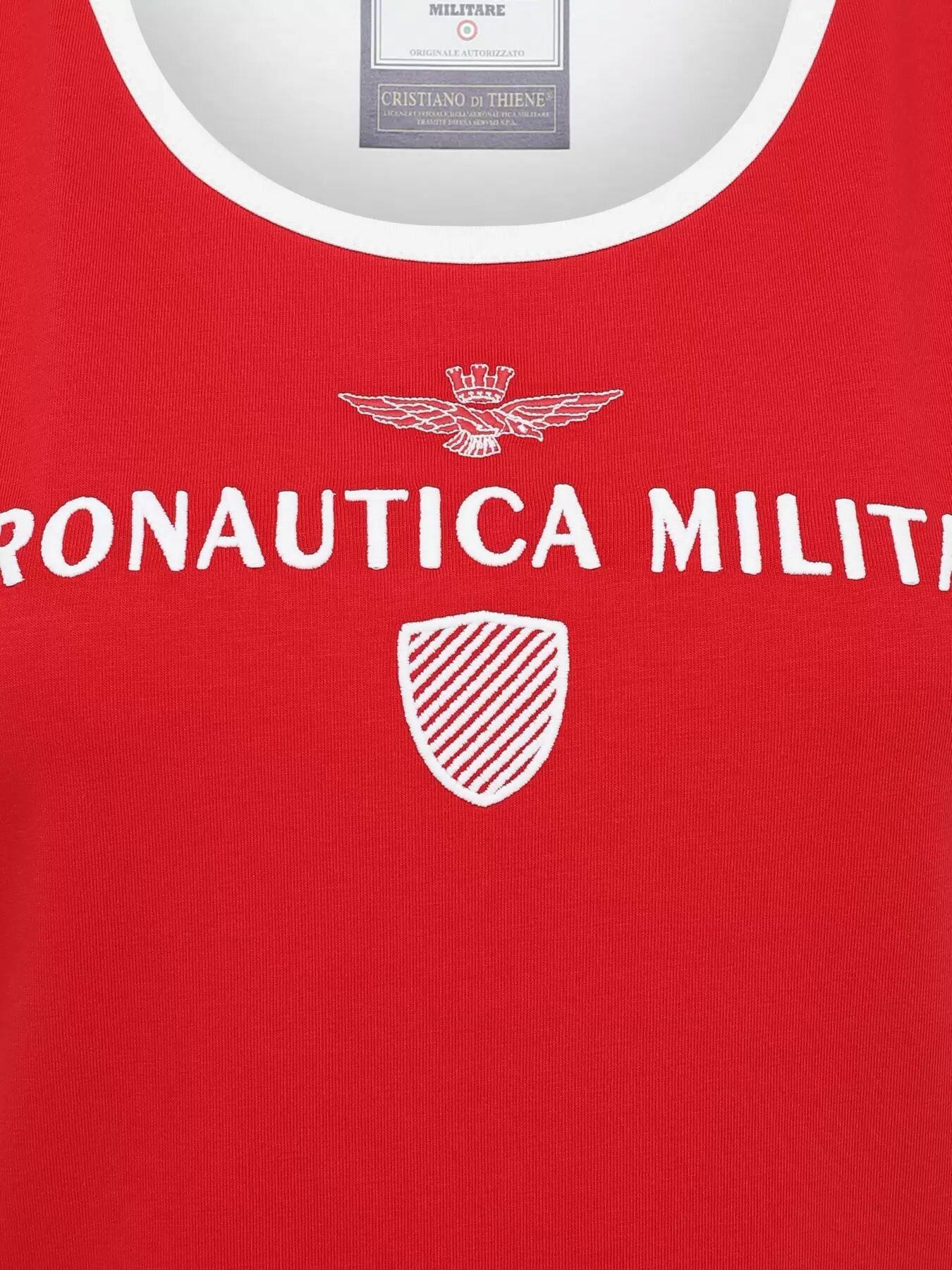 Майка Aeronautica Militare, размер S, красный — фото 1