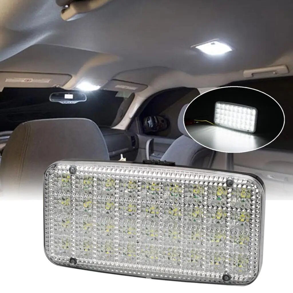 Прямоугольный 36 SMD автомобильный купольный светильник для крыши, лампа для чтения салона, светодиодный светильник для салона автомобиля