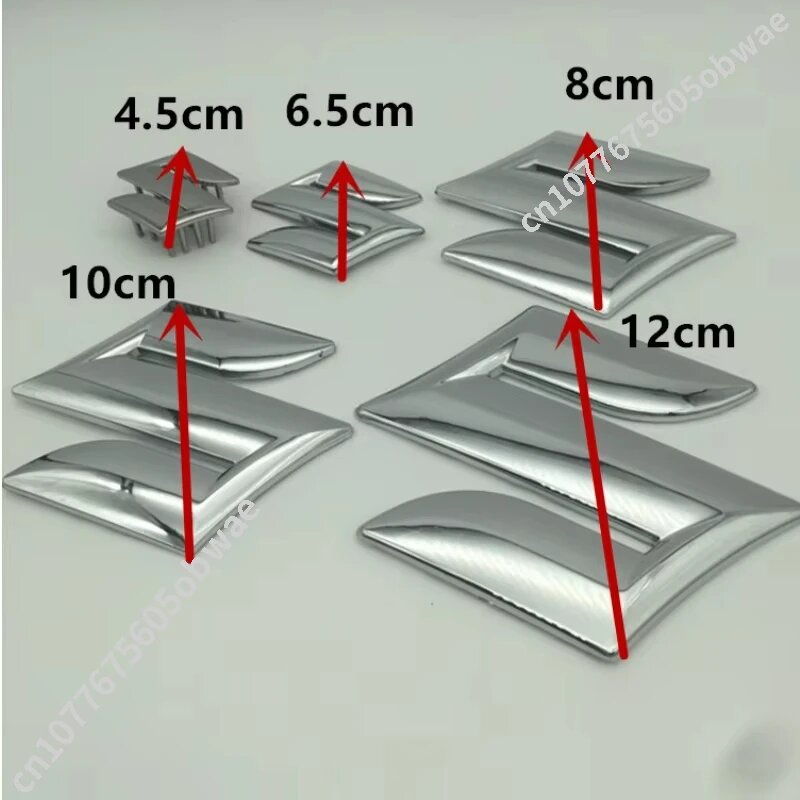 Эмблема Suzuki 8cm Bright silver — фото 1