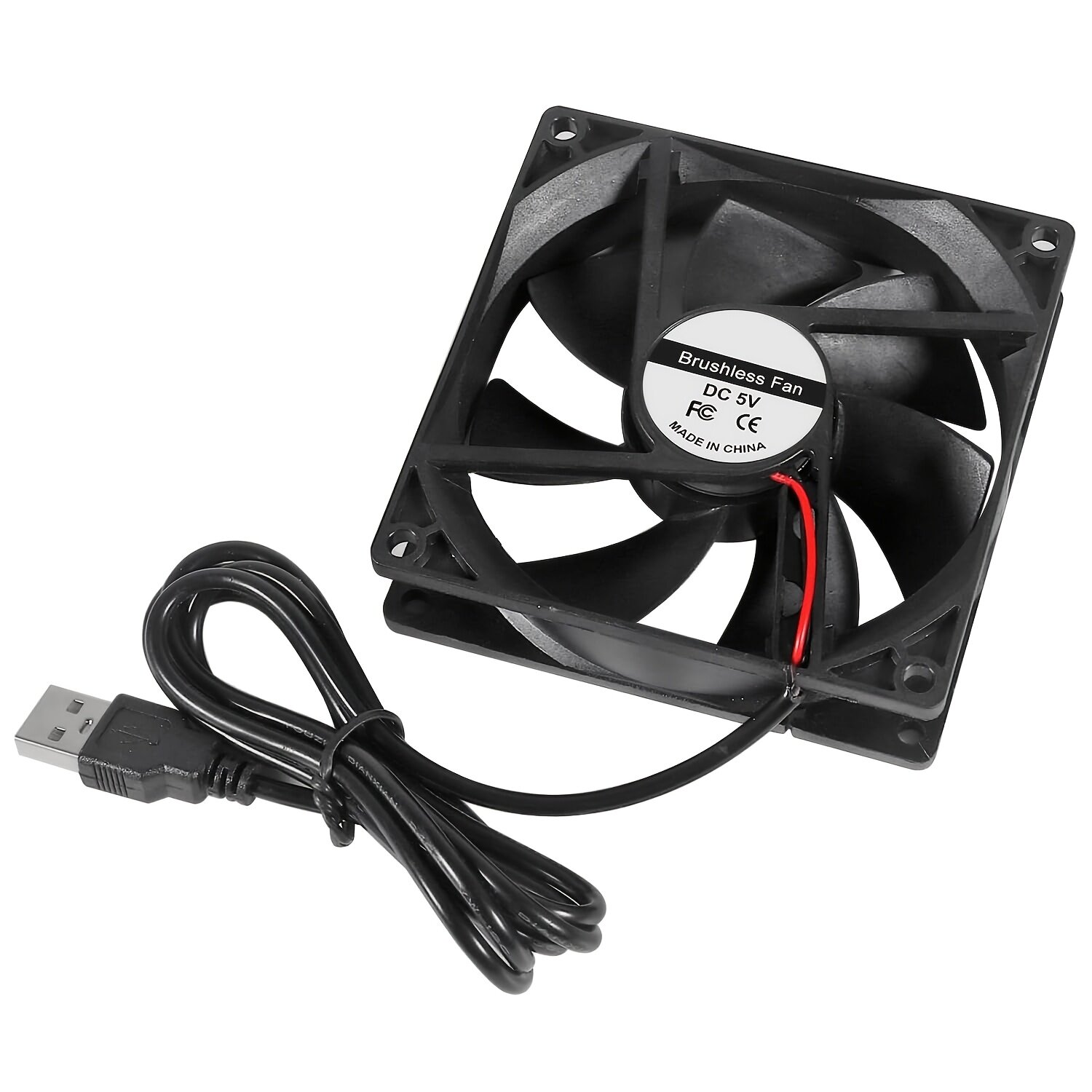 Вентилятор для корпуса ПК 92x25 мм 5V USB, охлаждение процессора, 1 шт.