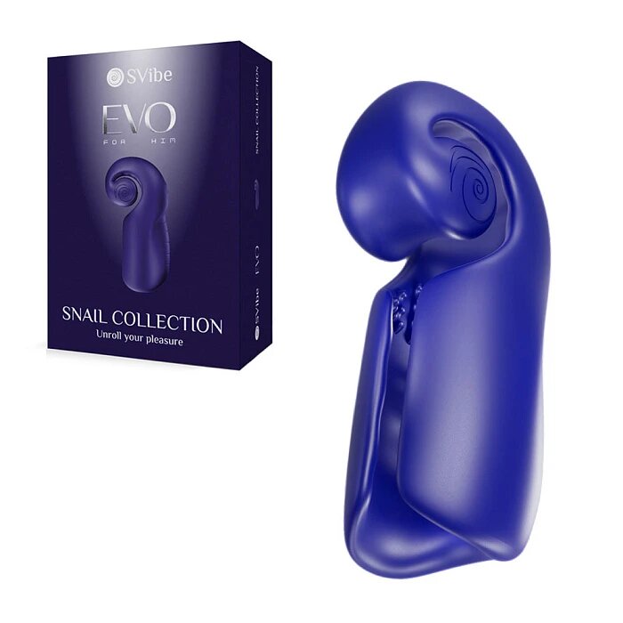 Инновационный мастурбатор «SVibe Evo», водонепроницаемый, синий