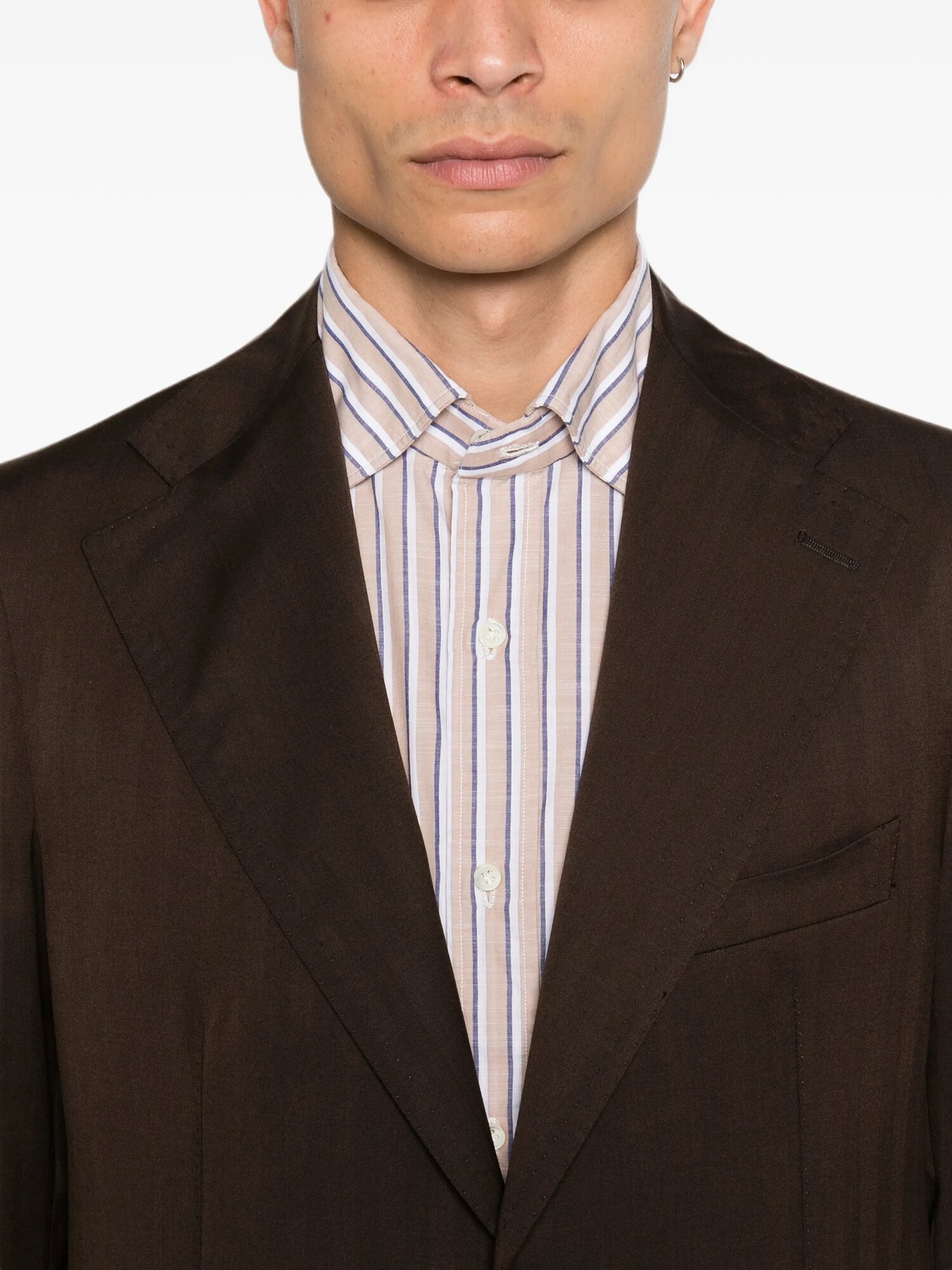 Комбинезон Tagliatore Herringbone-pattern peak-lapel suit, размер 50 — фото 1