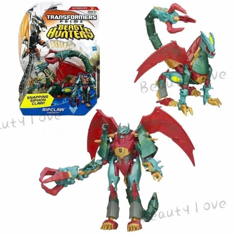 Трансформеры Игрушка хасбро Transformers Prime Beast Hunters Ripclaw Deluxe Action Figure