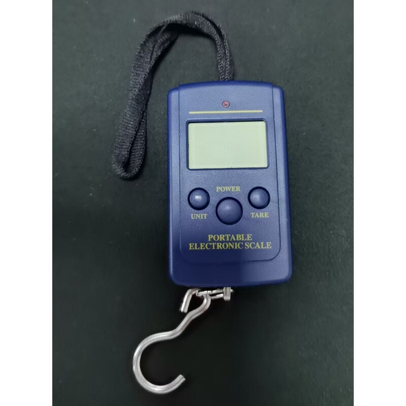 Мини цифровые подвесные весы с крюком 10 г / 40 кг, синий, 1 шт.