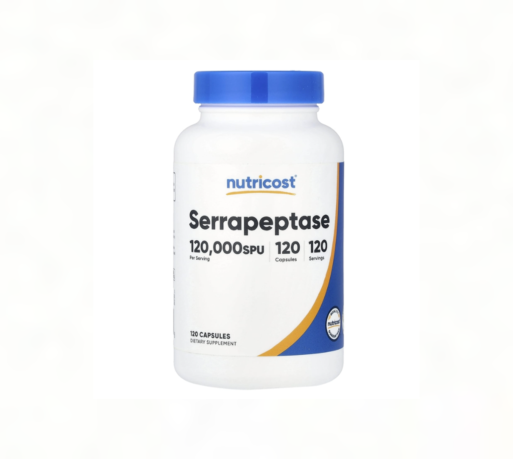 Nutricost, серрапептаза, 60 мг (120 000 SPU), 120 капсул эффективное восполнение дефицита питательных веществ
