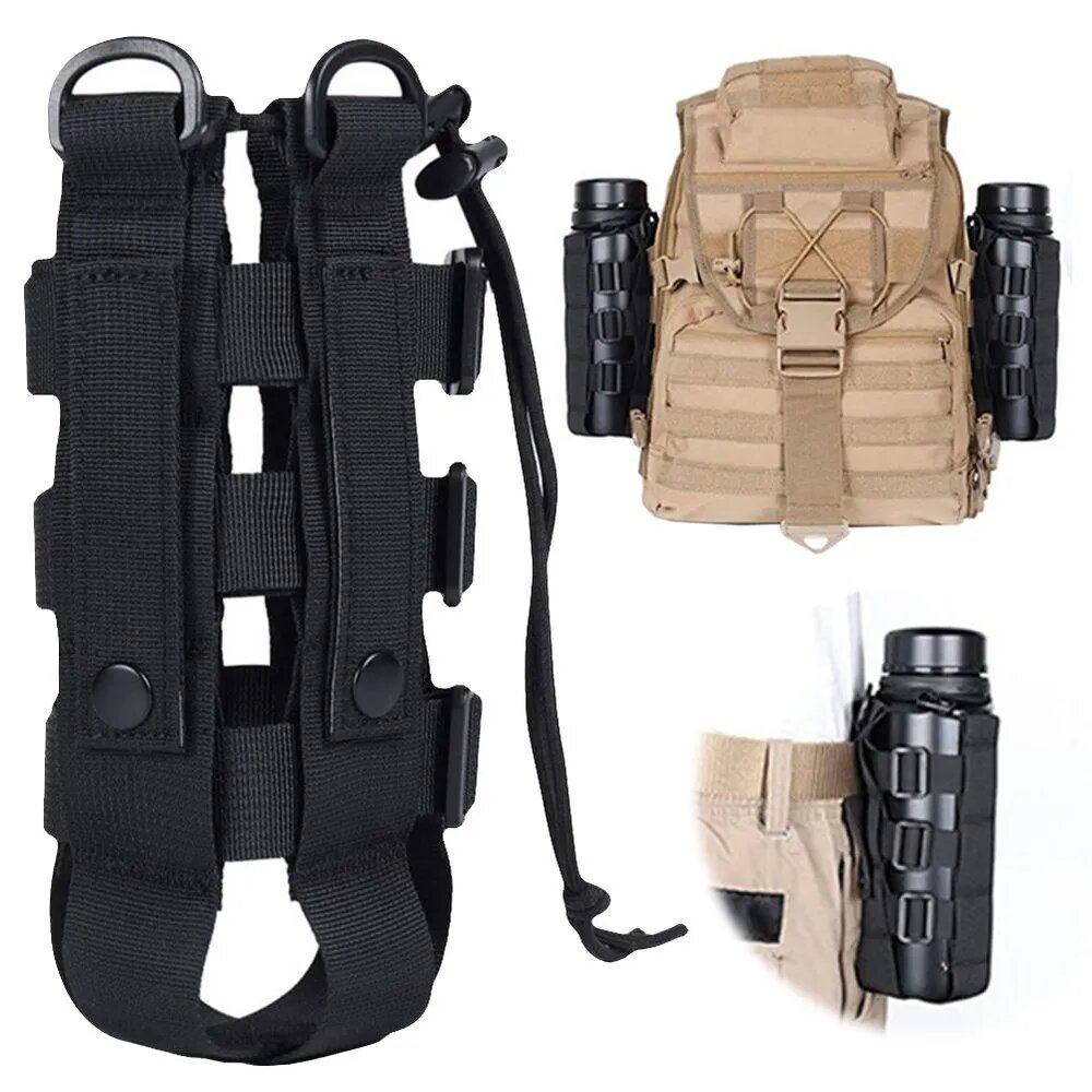 Тактический нейлоновый чехол для фляжки с системой MOLLE